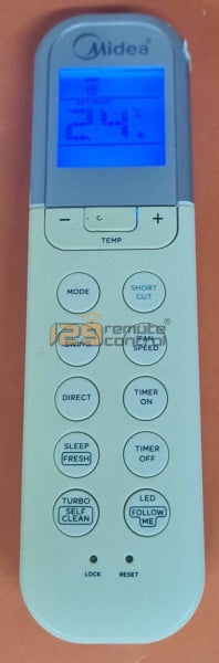 (Local Shop) Genuine Used Original Midea AirCon Remote Control.